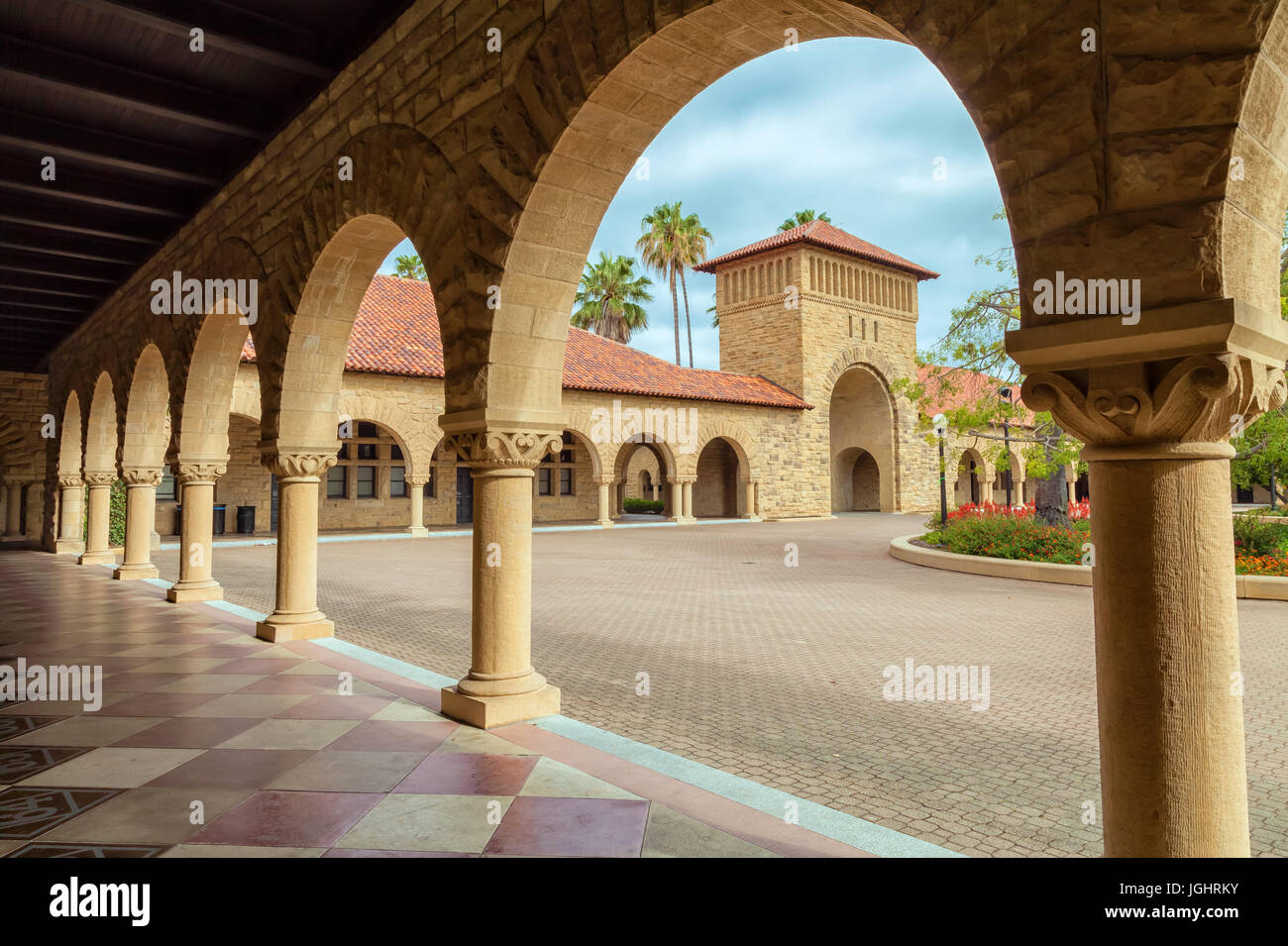 The architectures of the Stanford University campus in Palo Alto ...