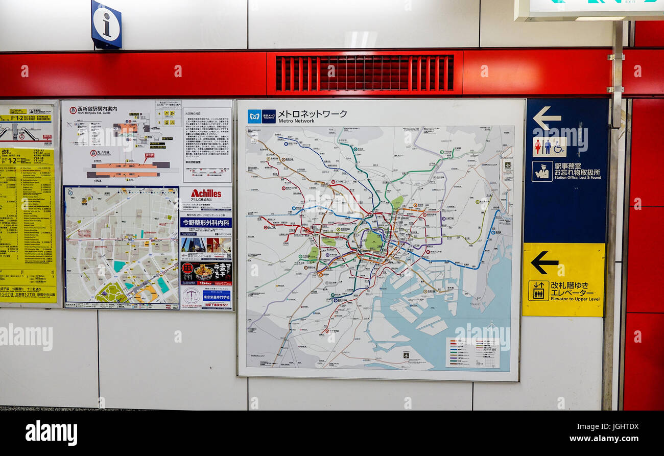 Jr train route map hi-res stock photography and images - Alamy