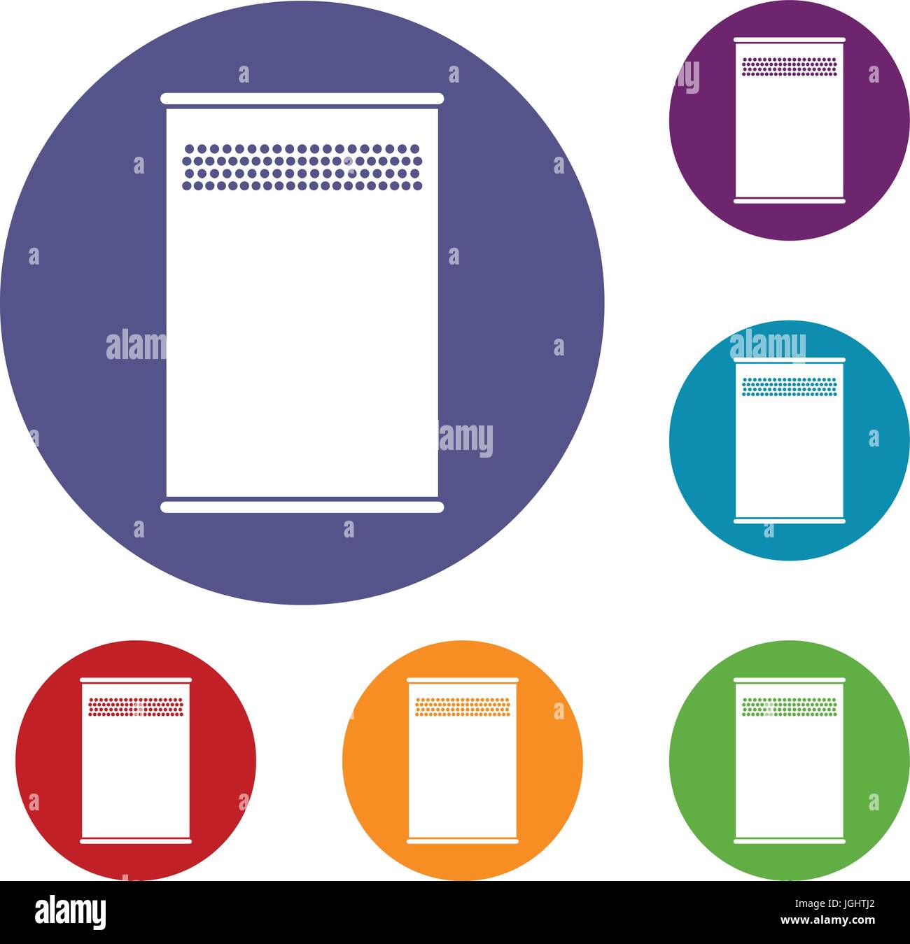 Trash can icons set Stock Vector Image & Art - Alamy