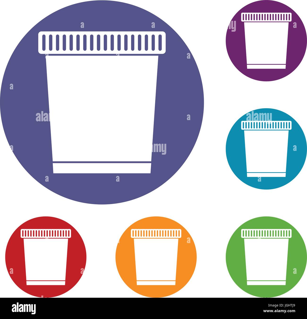 Trash can icons set Stock Vector Image & Art - Alamy