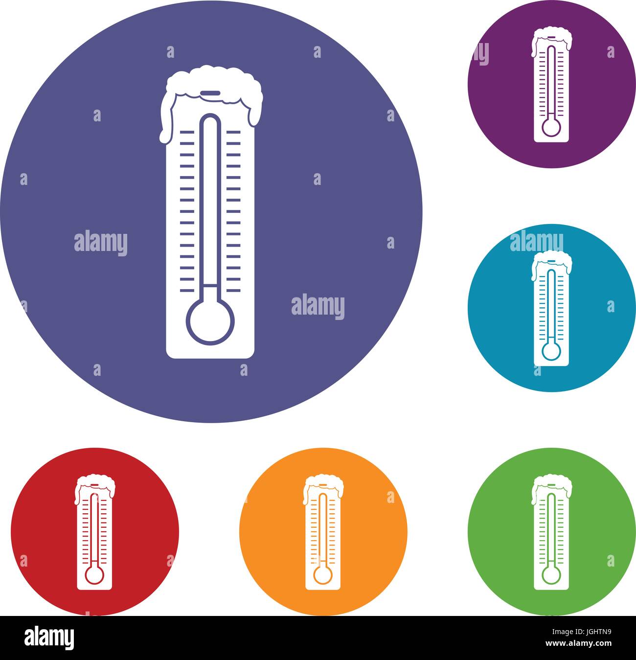 Thermometer icons set Stock Vector Image & Art - Alamy