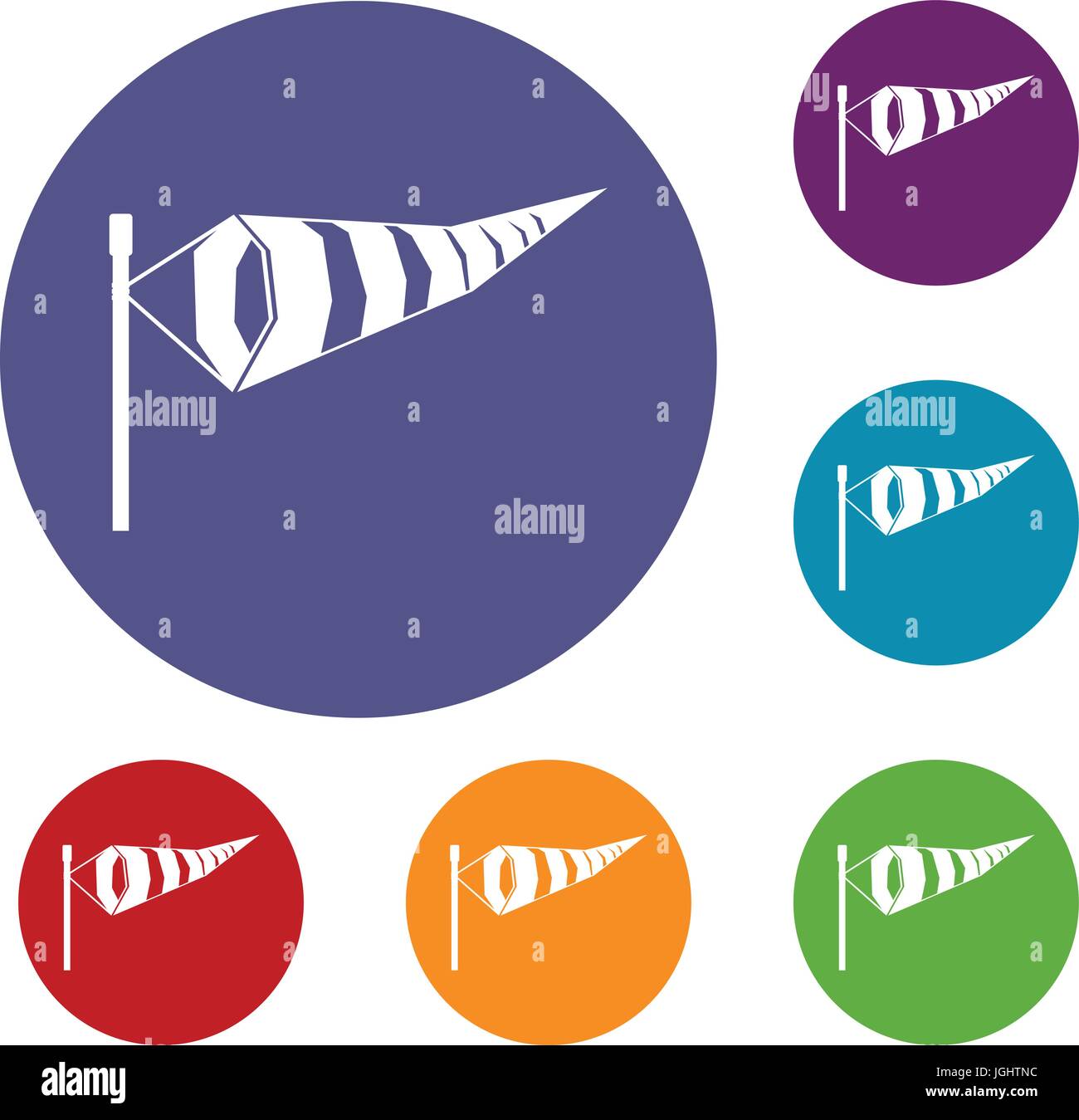 Windsock icons set Stock Vector Image & Art - Alamy