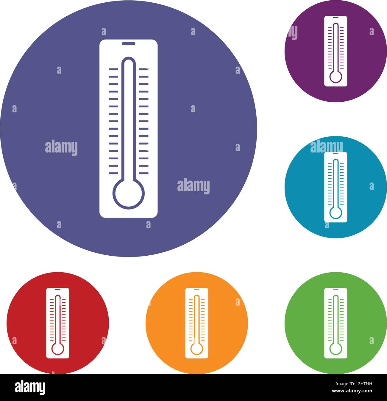 Thermometer icons set Stock Vector Image & Art - Alamy