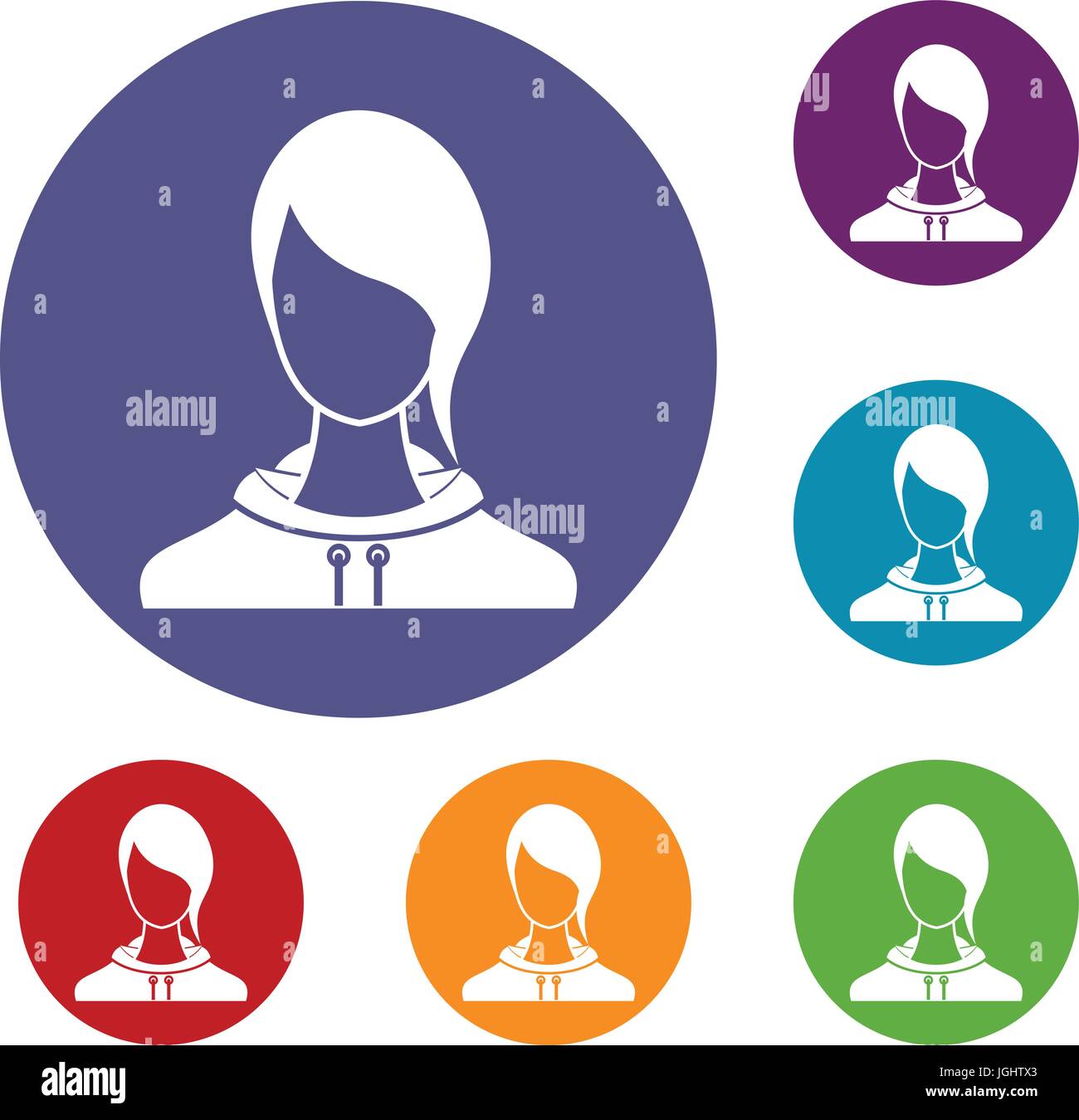 Woman icons set Stock Vector Image & Art - Alamy
