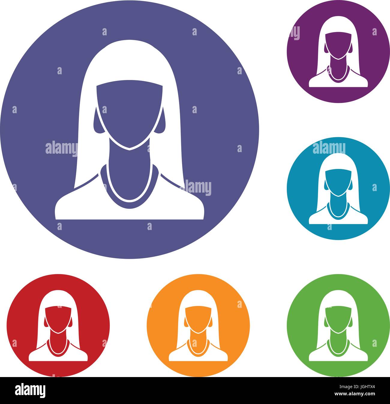 Woman icons set Stock Vector Image & Art - Alamy
