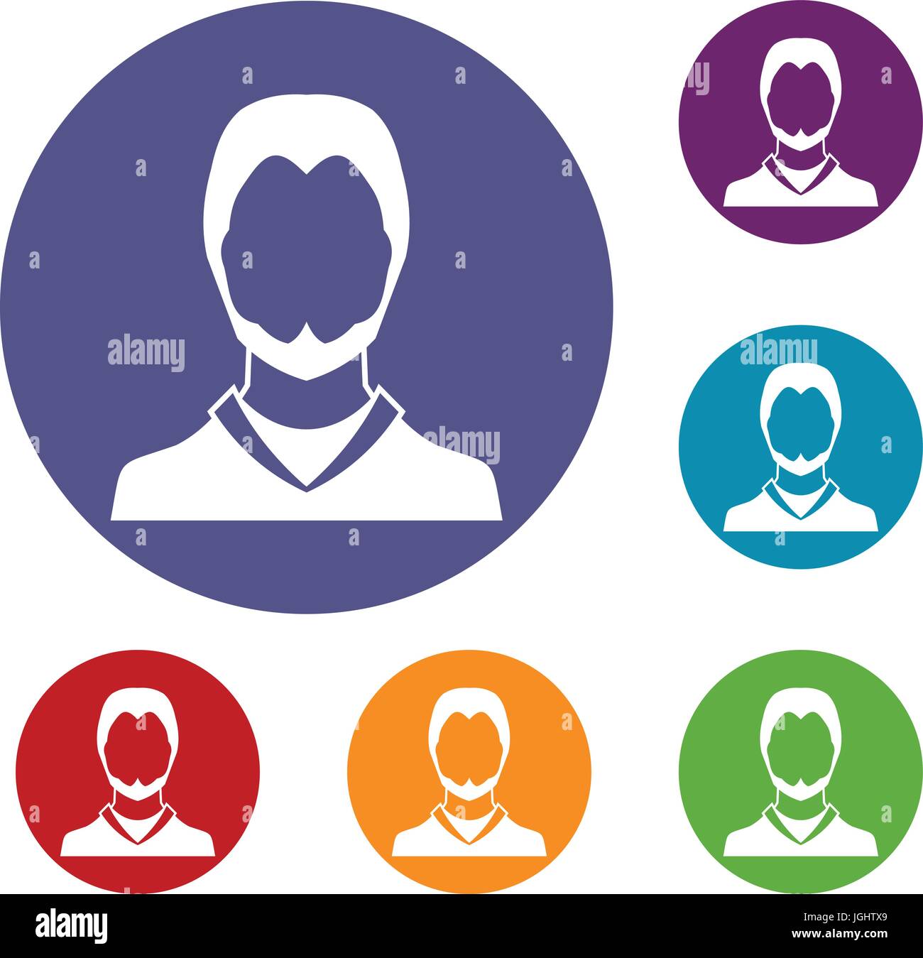 User icons set Stock Vector Image & Art - Alamy