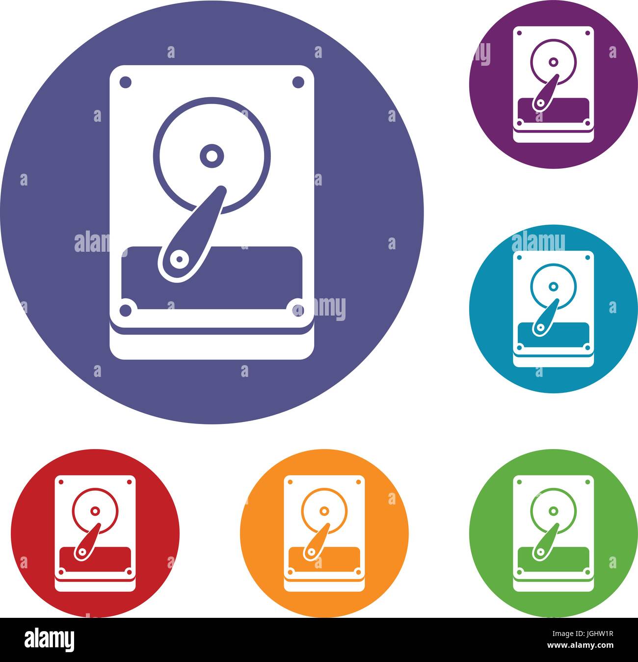 Hdd circle Stock Vector Images - Alamy