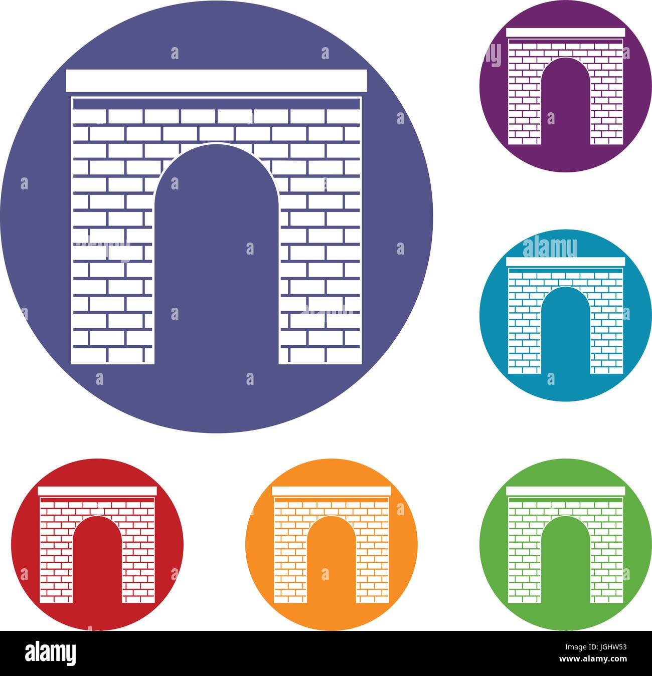 Arch icons set Stock Vector Image & Art - Alamy