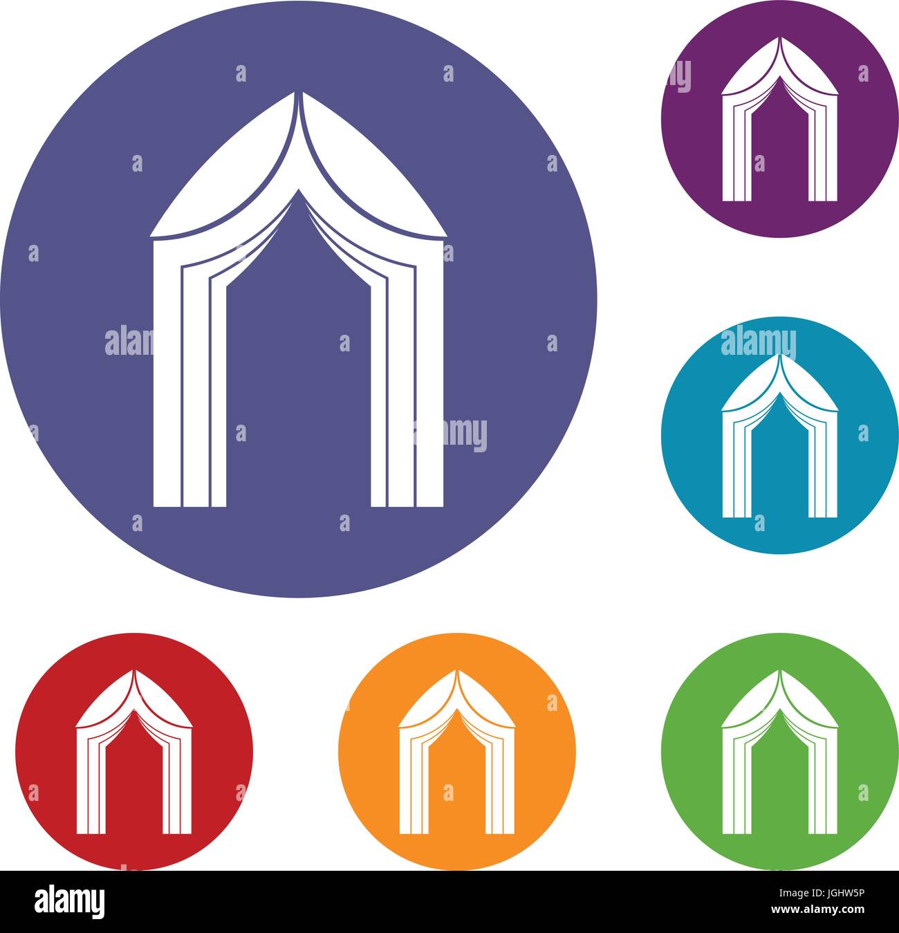 Arch icons set Stock Vector Image & Art - Alamy