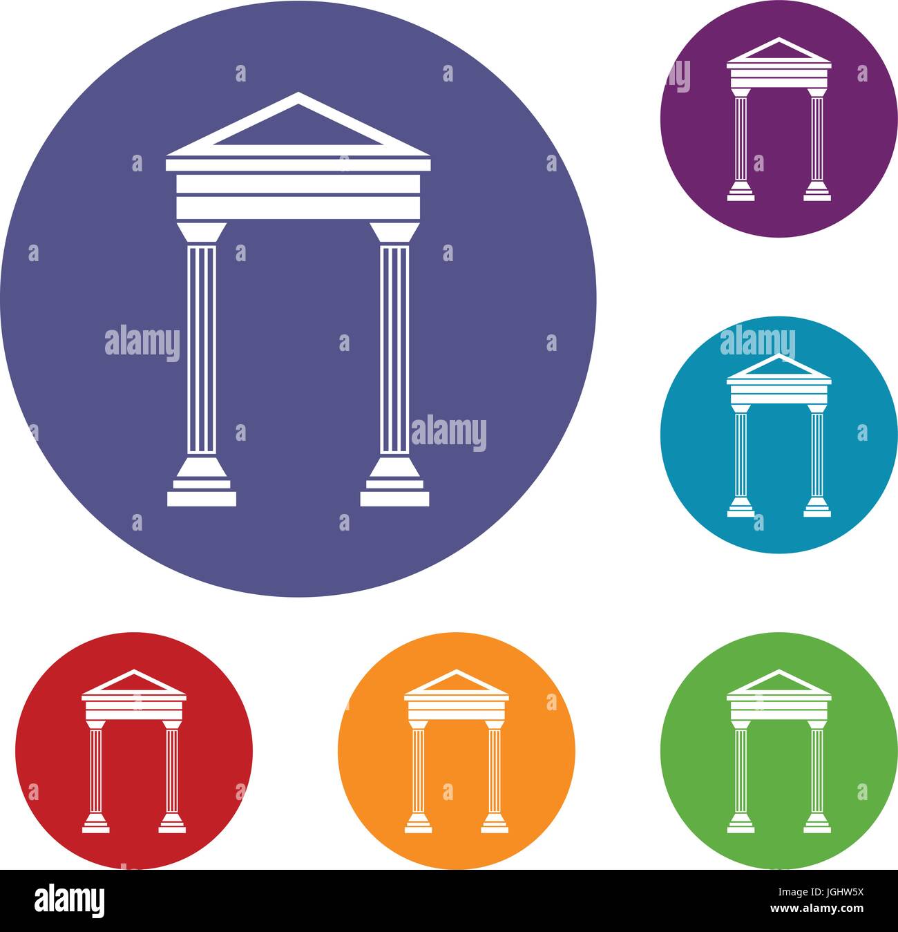Arch icons set Stock Vector Image & Art - Alamy