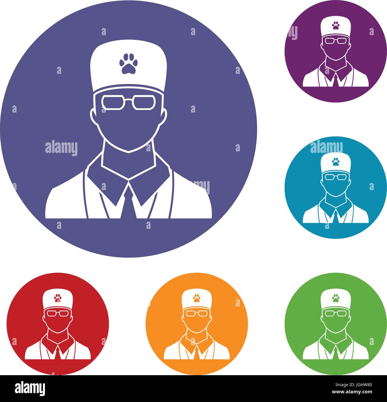 Veterinarian icons set Stock Vector Image & Art - Alamy