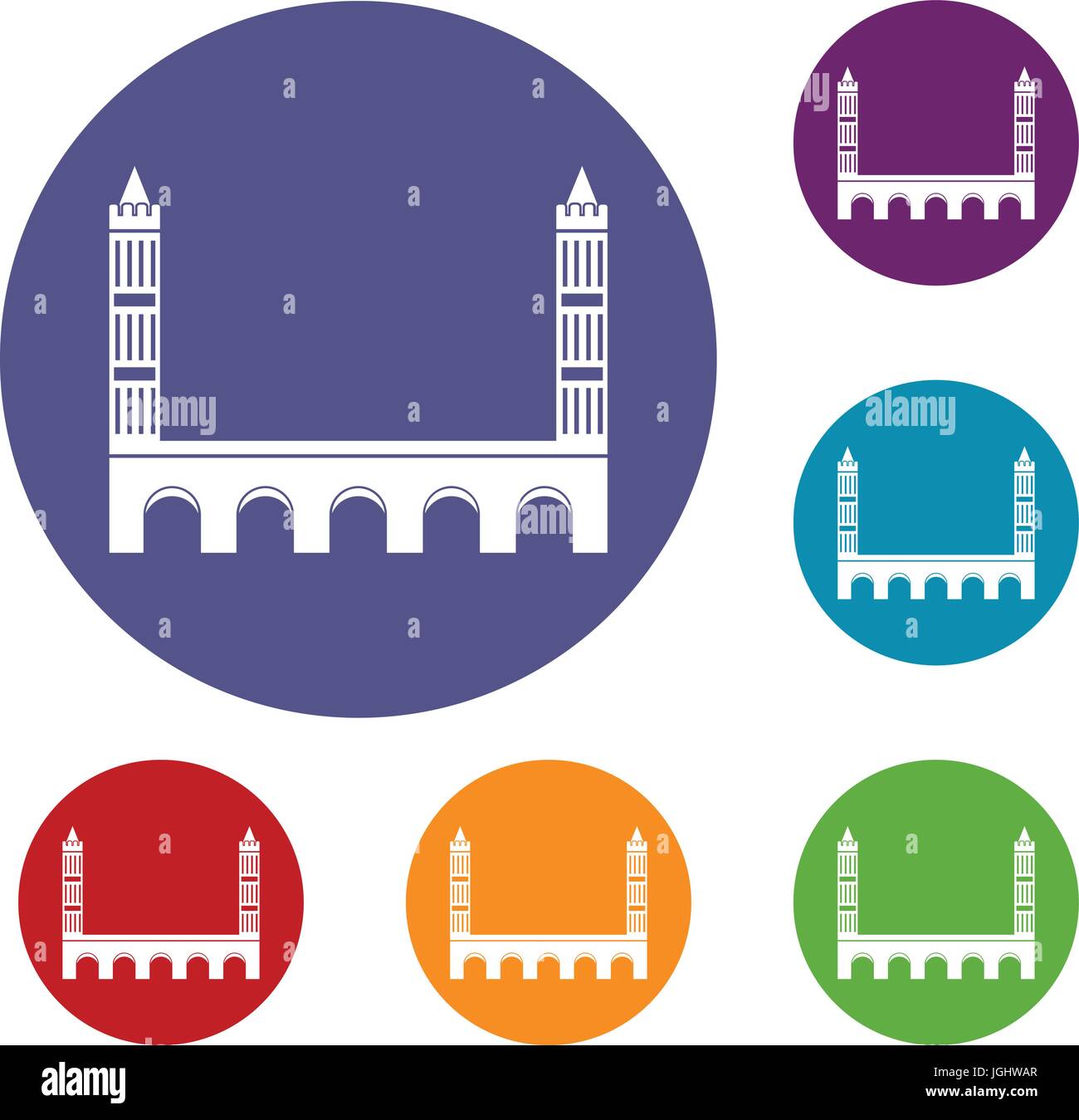 Bridge icons set Stock Vector Image & Art - Alamy