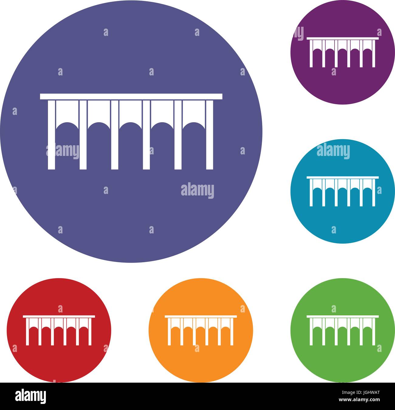 Bridge icons set Stock Vector Image & Art - Alamy