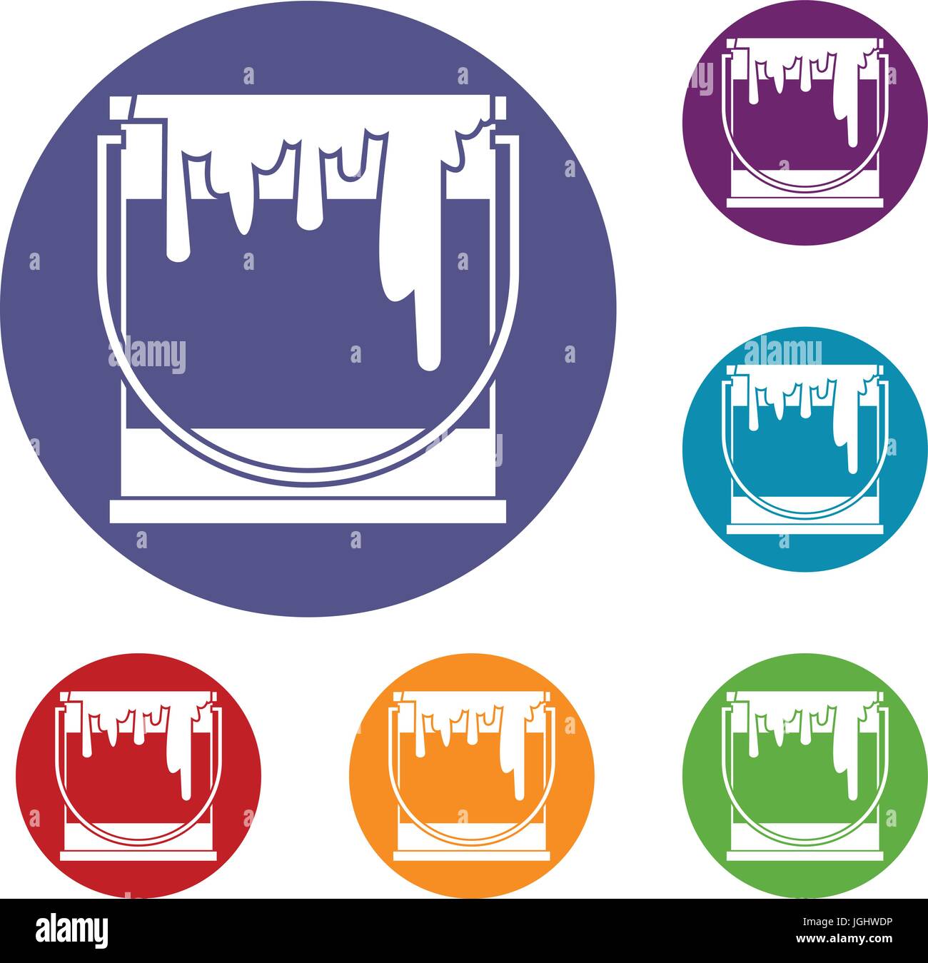 Paint can icons set Stock Vector Image & Art - Alamy
