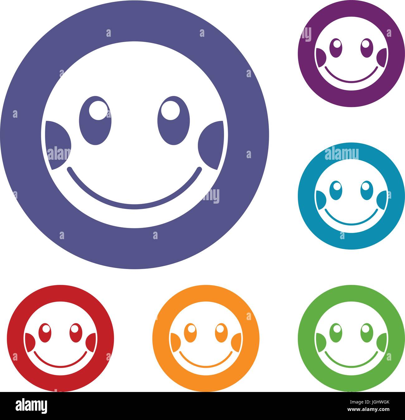 Embarrassed emoticons set Stock Vector Image & Art - Alamy