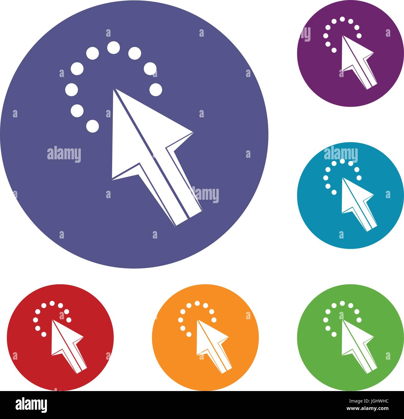 Click icons set Stock Vector Image & Art - Alamy