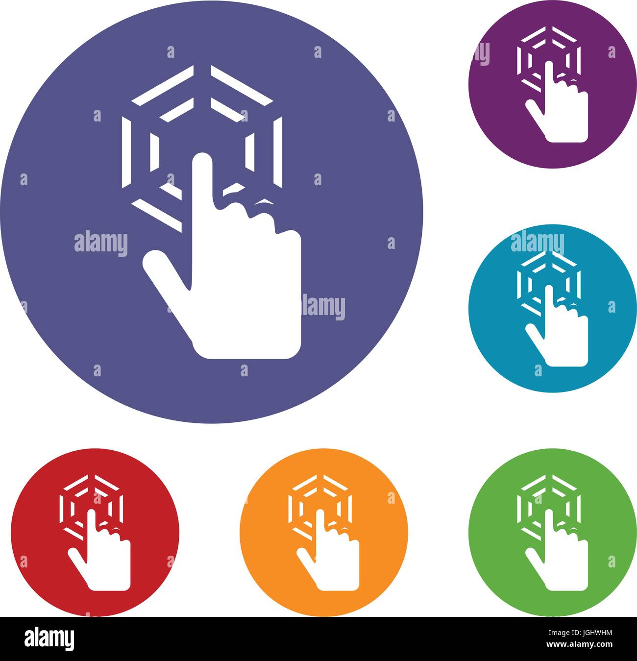 Click icons set Stock Vector Image & Art - Alamy