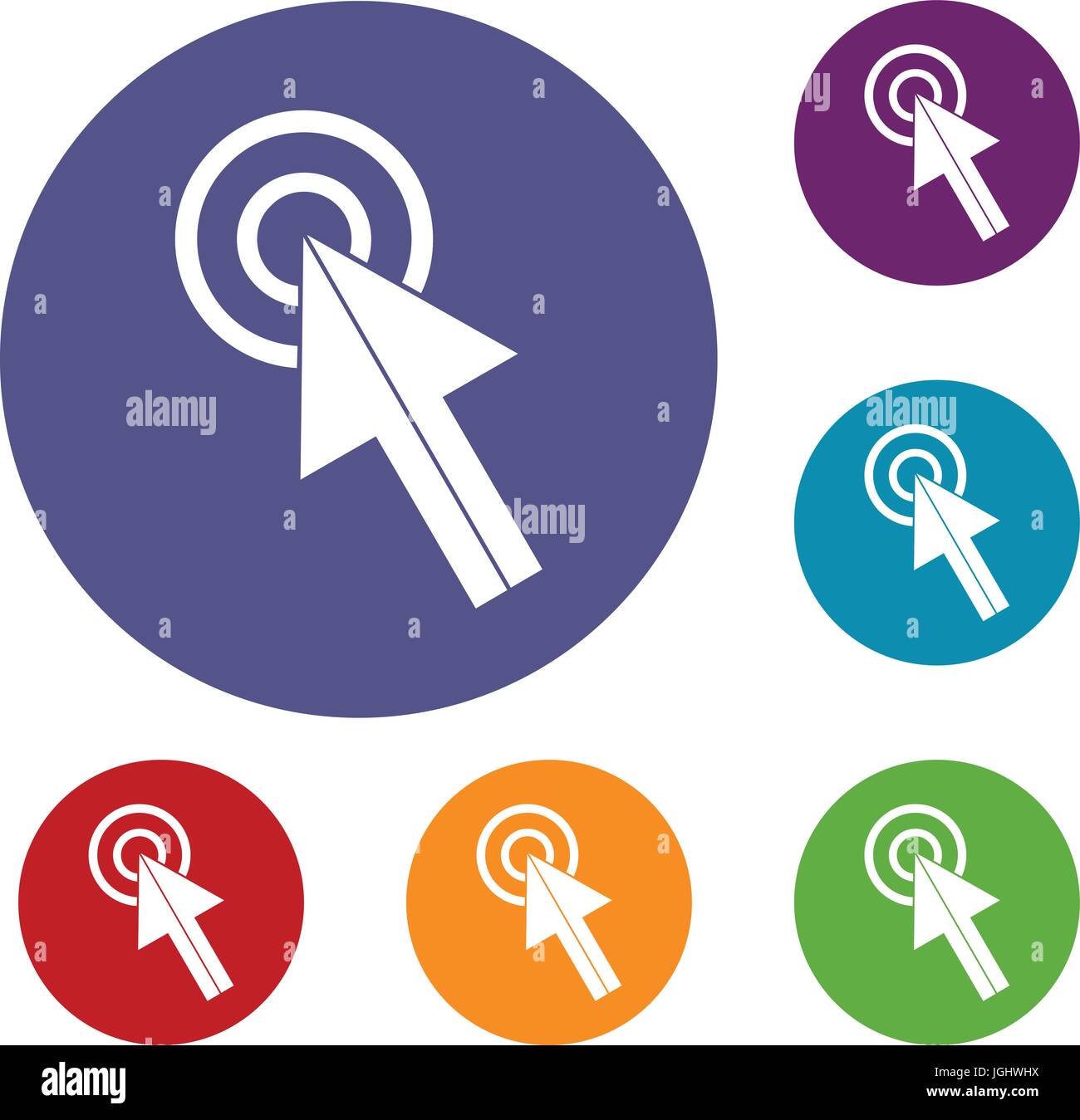 Click icons set Stock Vector Image & Art - Alamy