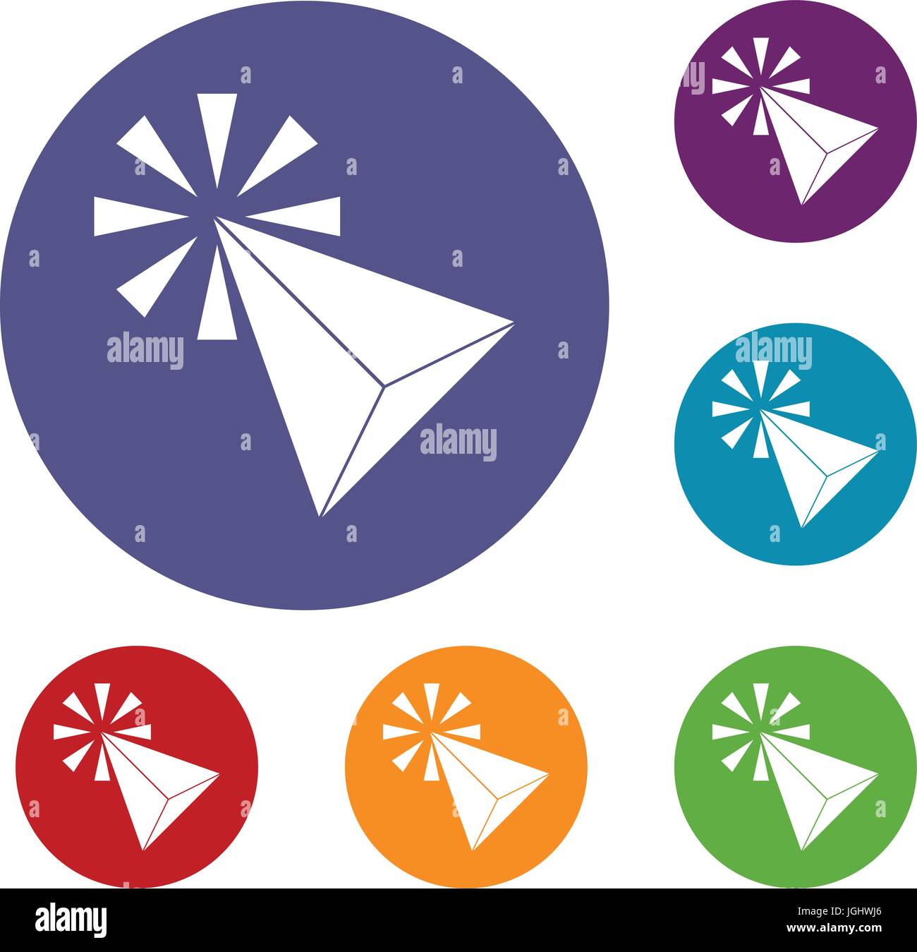 Click icons set Stock Vector Image & Art - Alamy