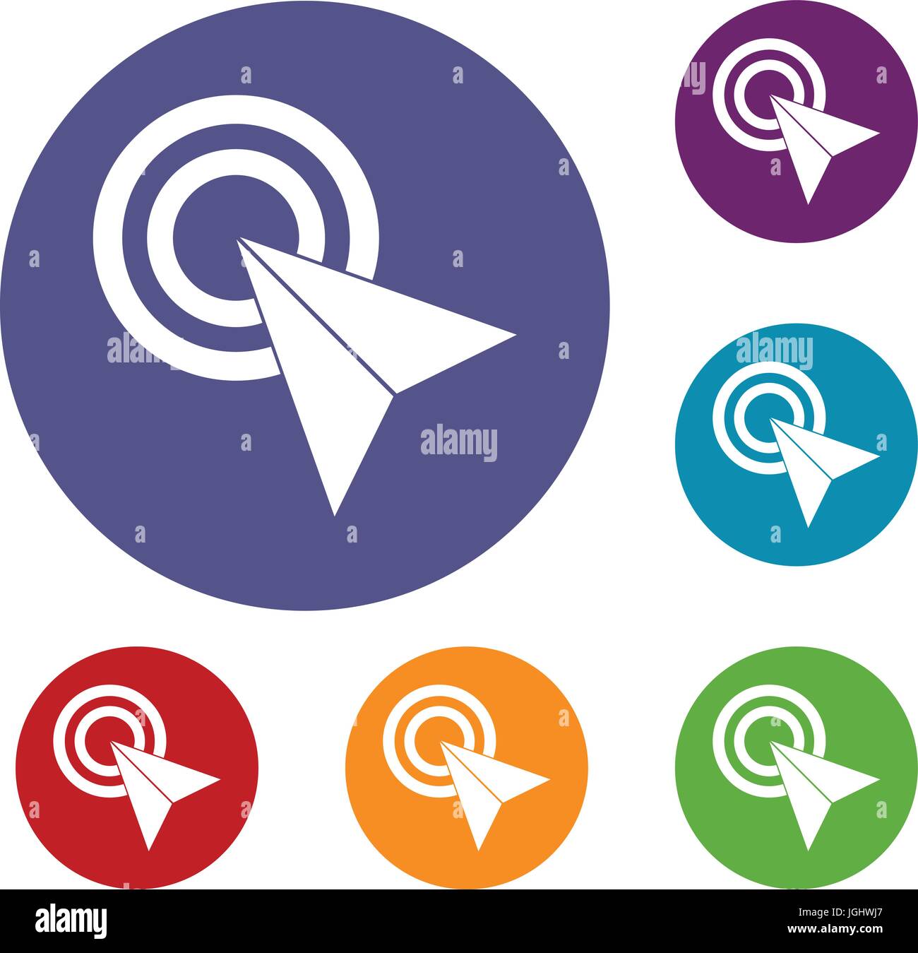 Click icons set Stock Vector Image & Art - Alamy