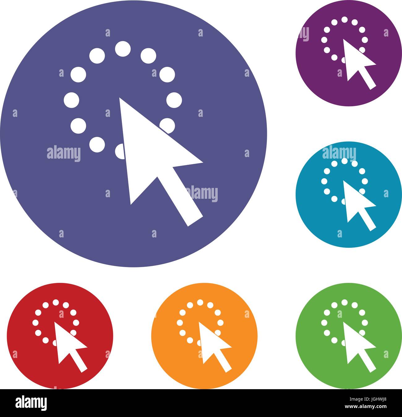 Click icons set Stock Vector Image & Art - Alamy