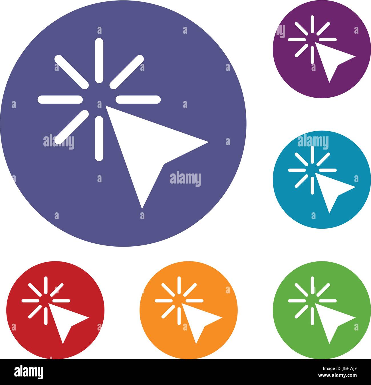 Click icons set Stock Vector Image & Art - Alamy