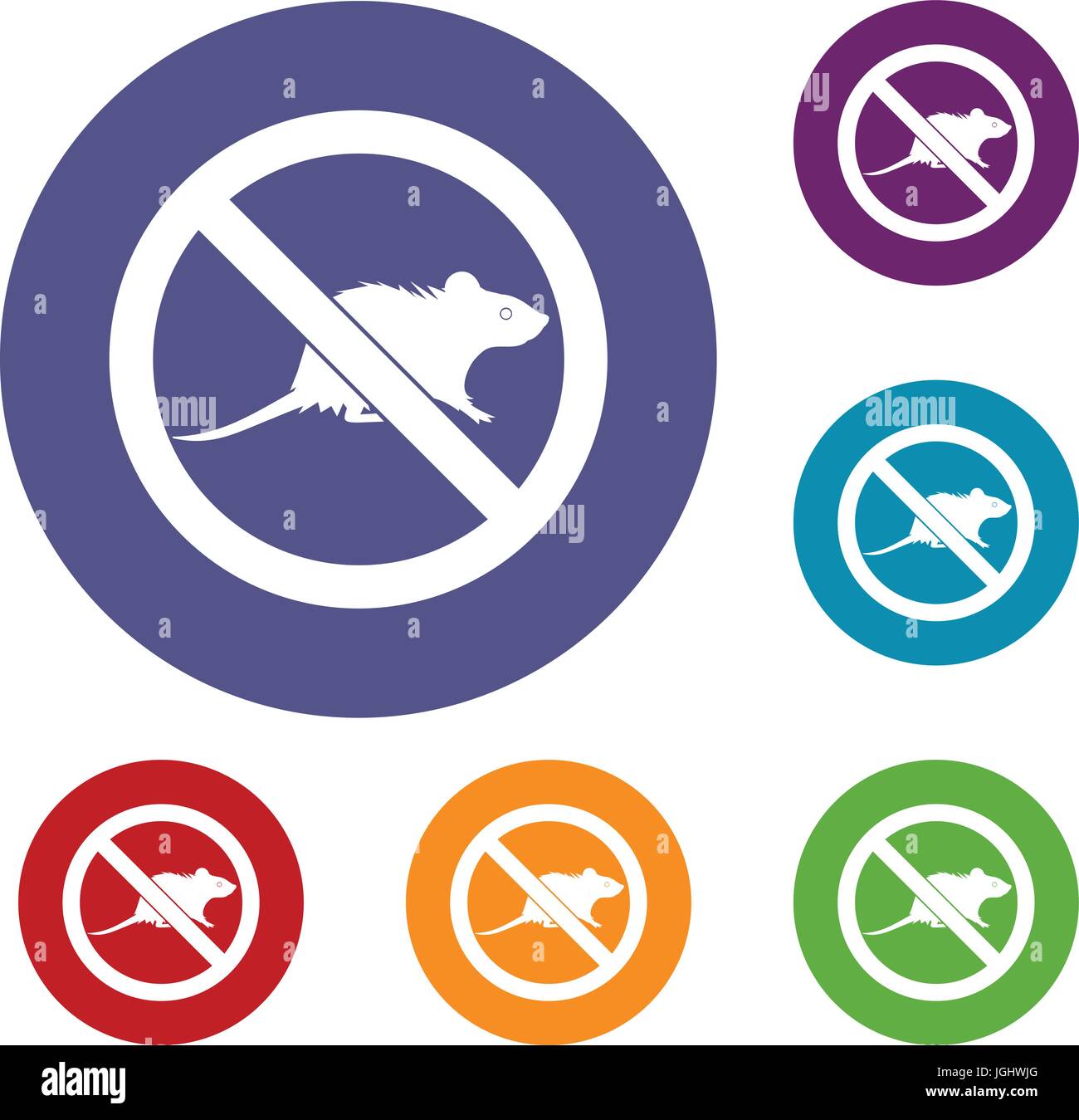 No rats sign icons set Stock Vector Image & Art - Alamy