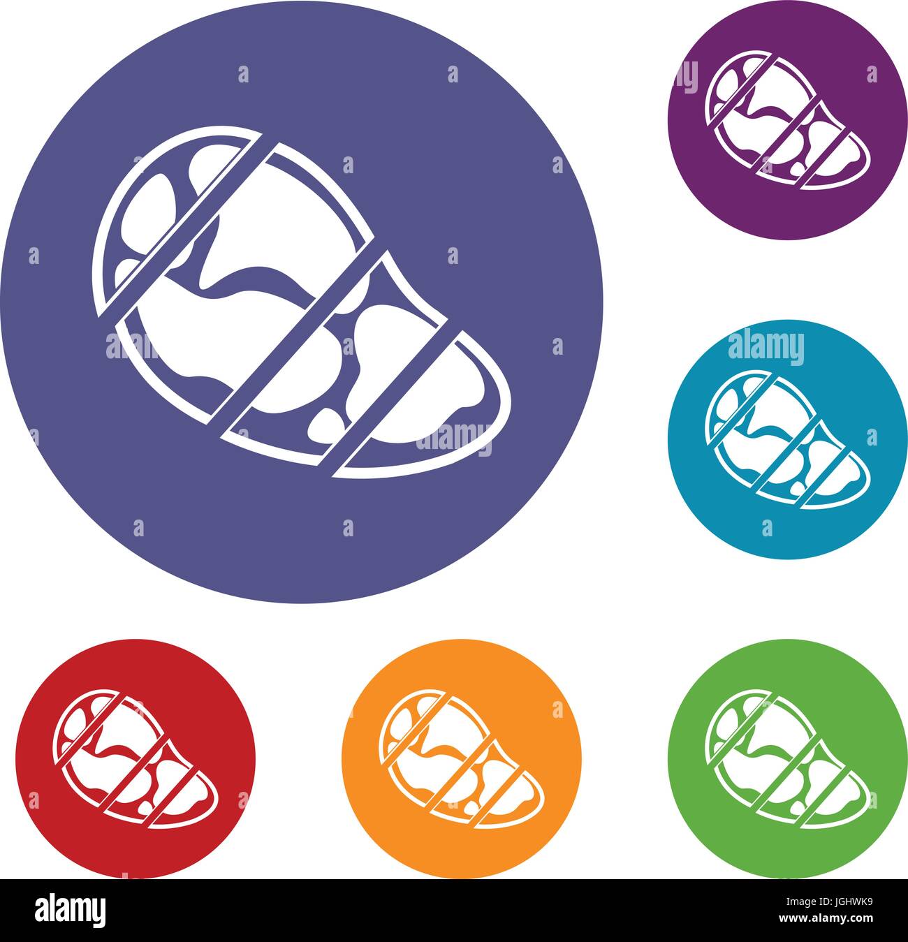 Steak icons set Stock Vector Image & Art - Alamy