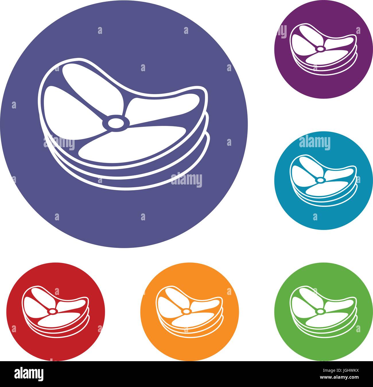 Steak icons set Stock Vector Image & Art - Alamy