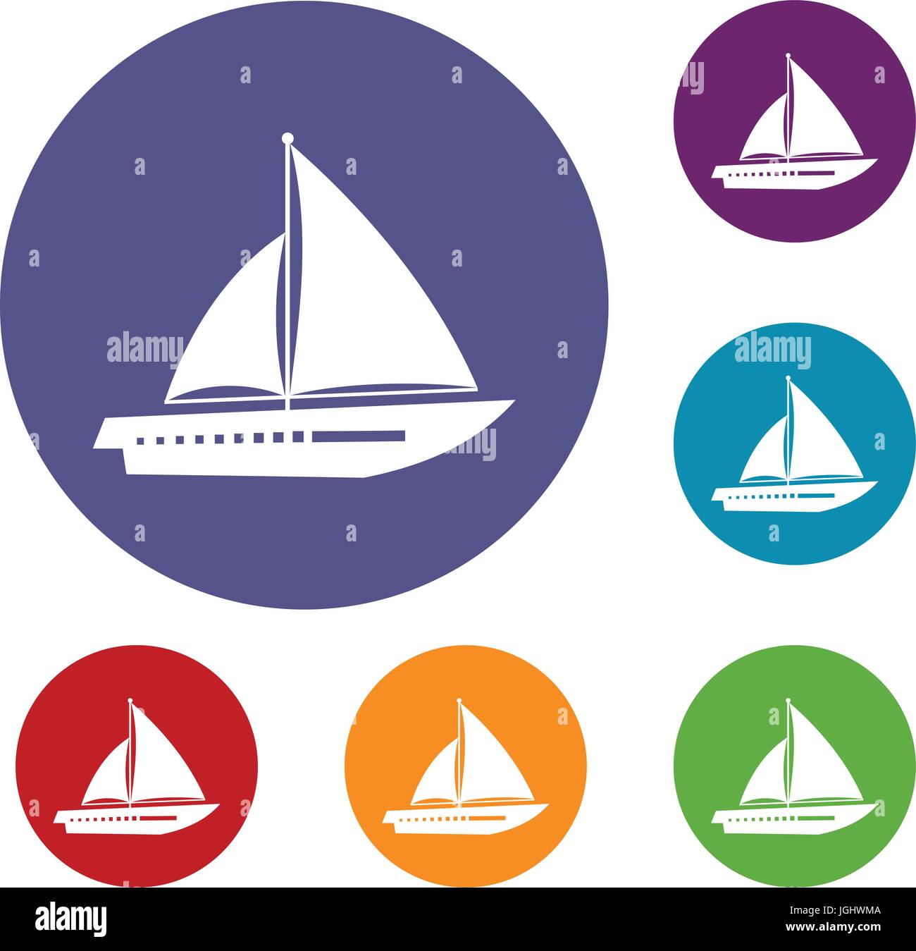Long yacht race Stock Vector Images - Alamy