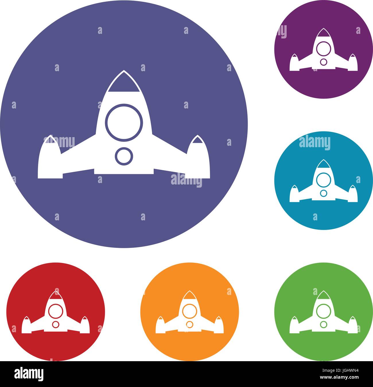 Rocket icons set Stock Vector Image & Art - Alamy