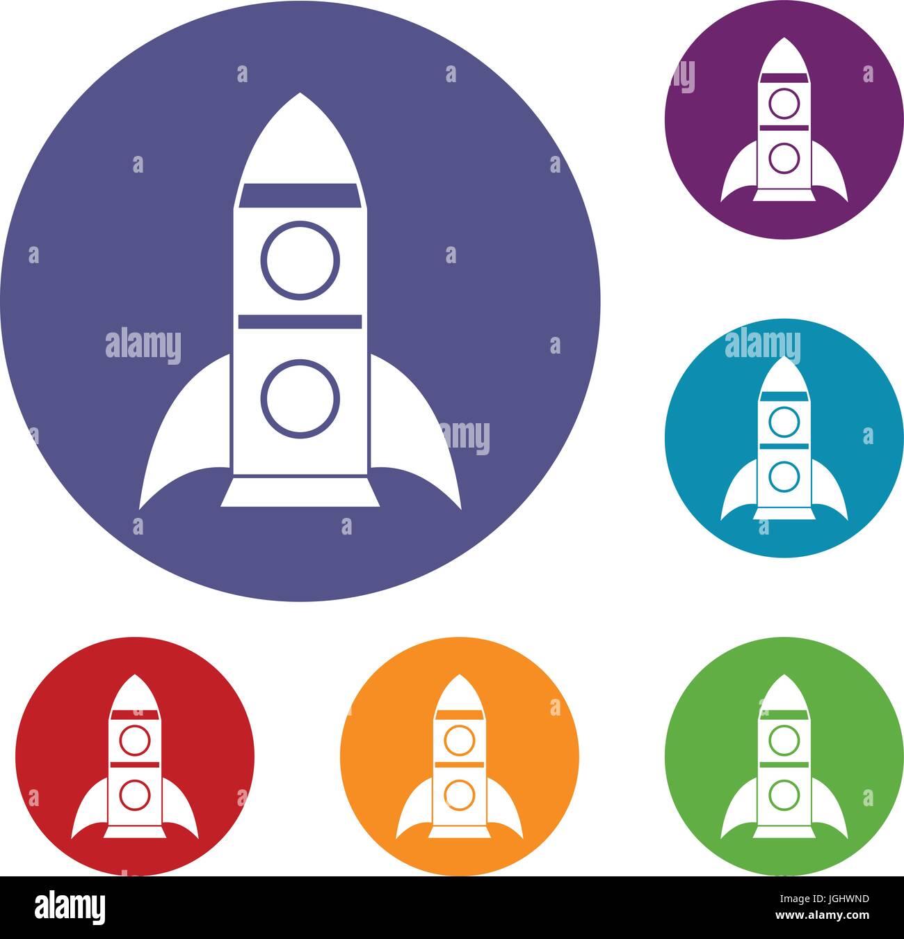 Rocket icons set Stock Vector Image & Art - Alamy