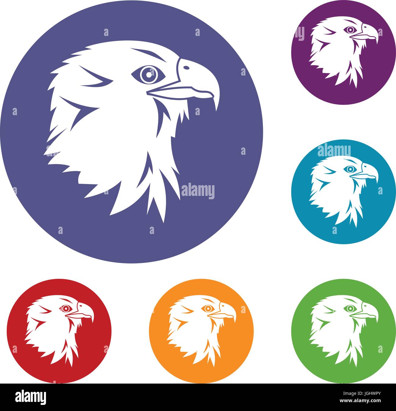 Eagle icons set Stock Vector Image & Art - Alamy