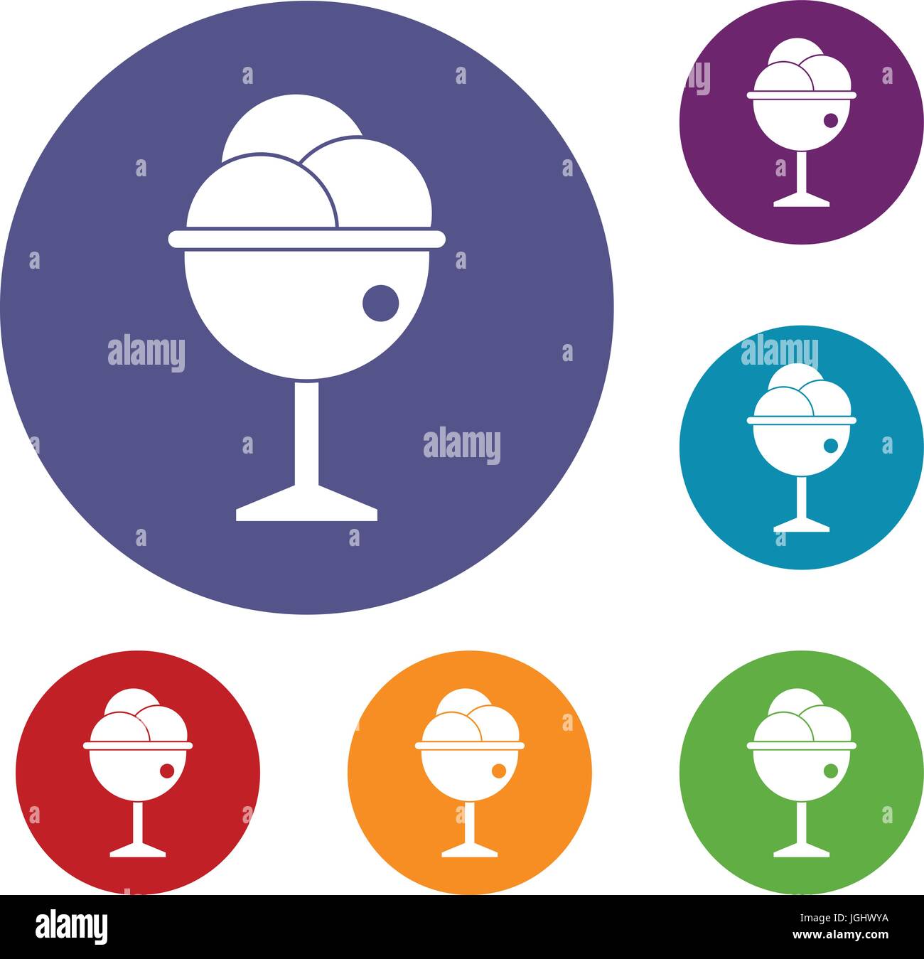 Ice Cream icons set Stock Vector Image & Art - Alamy