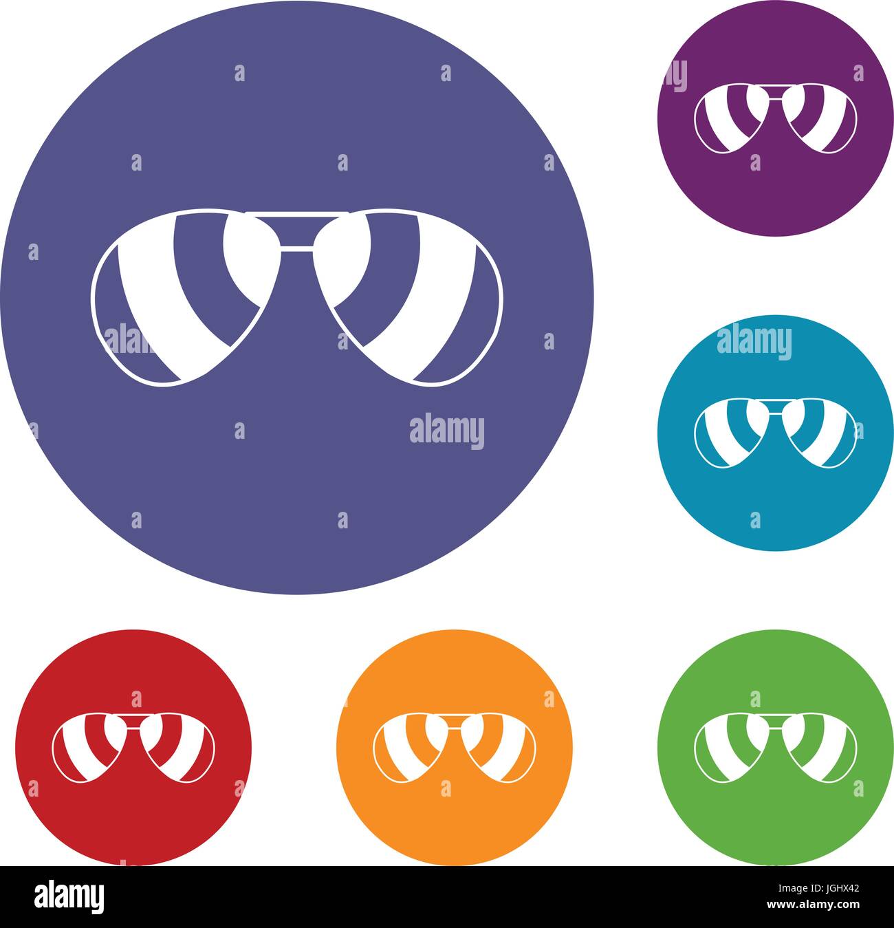 Glasses icons set Stock Vector Image & Art - Alamy