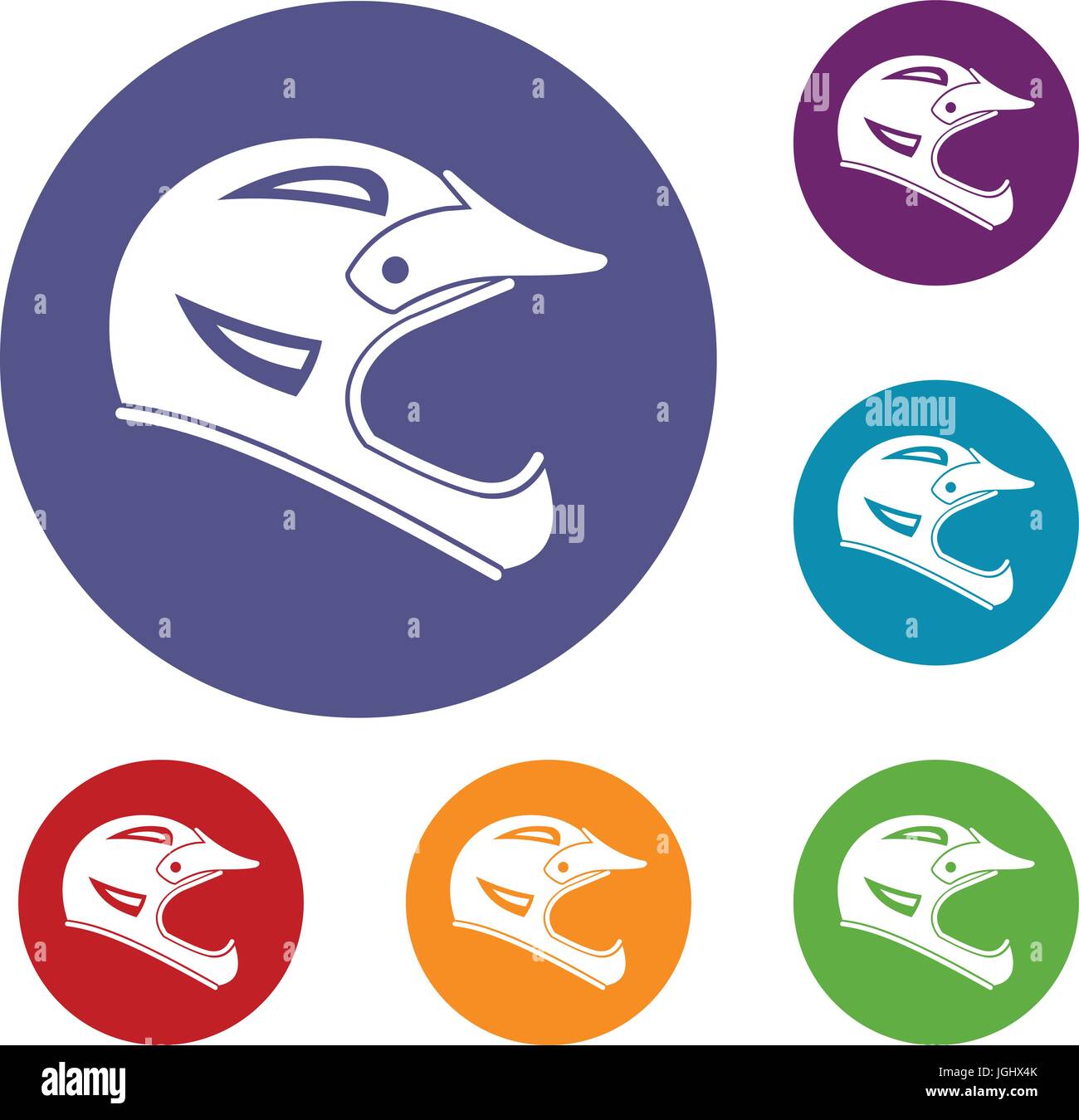 Bicycle helmet icons set Stock Vector Image & Art - Alamy