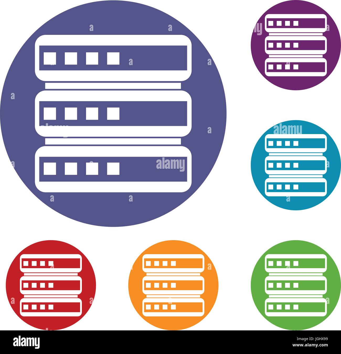 Database icons set Stock Vector Image & Art - Alamy