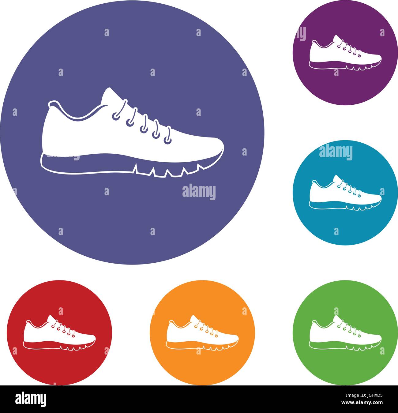 Sneakers icons set Stock Vector Image & Art - Alamy
