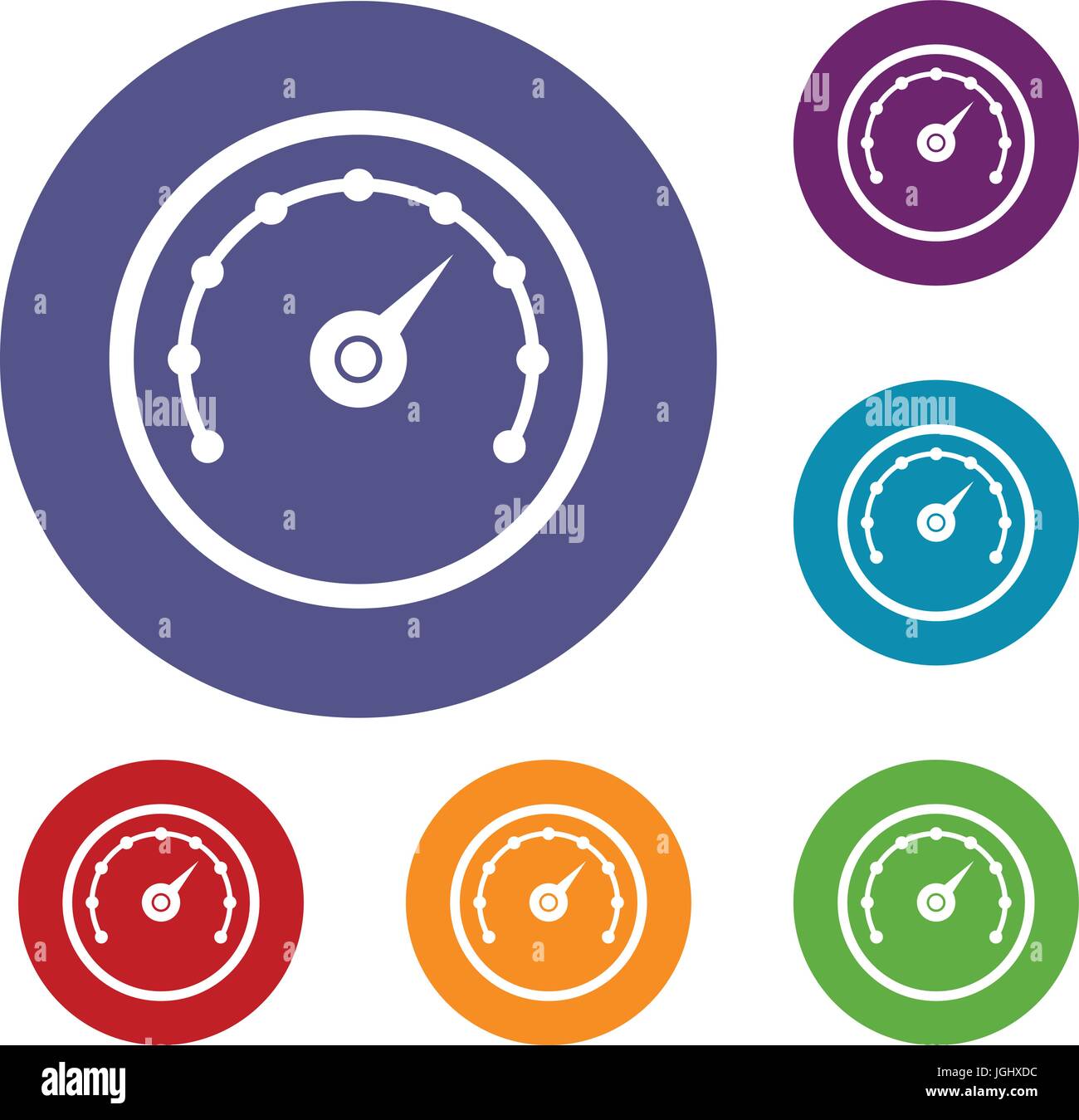 Speedometer icons set Stock Vector Image & Art - Alamy