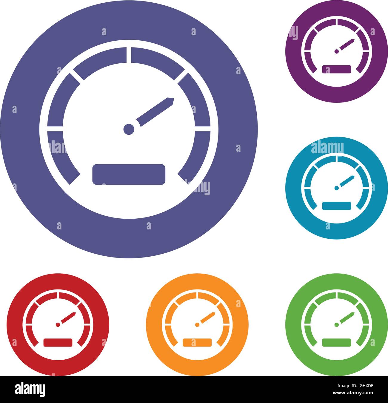 Speedometer icons set Stock Vector Image & Art - Alamy