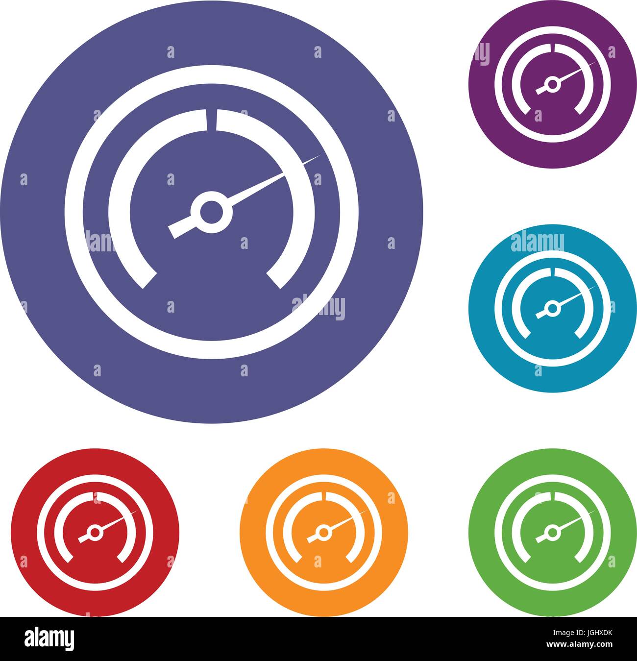 Speedometer icons set Stock Vector Image & Art - Alamy