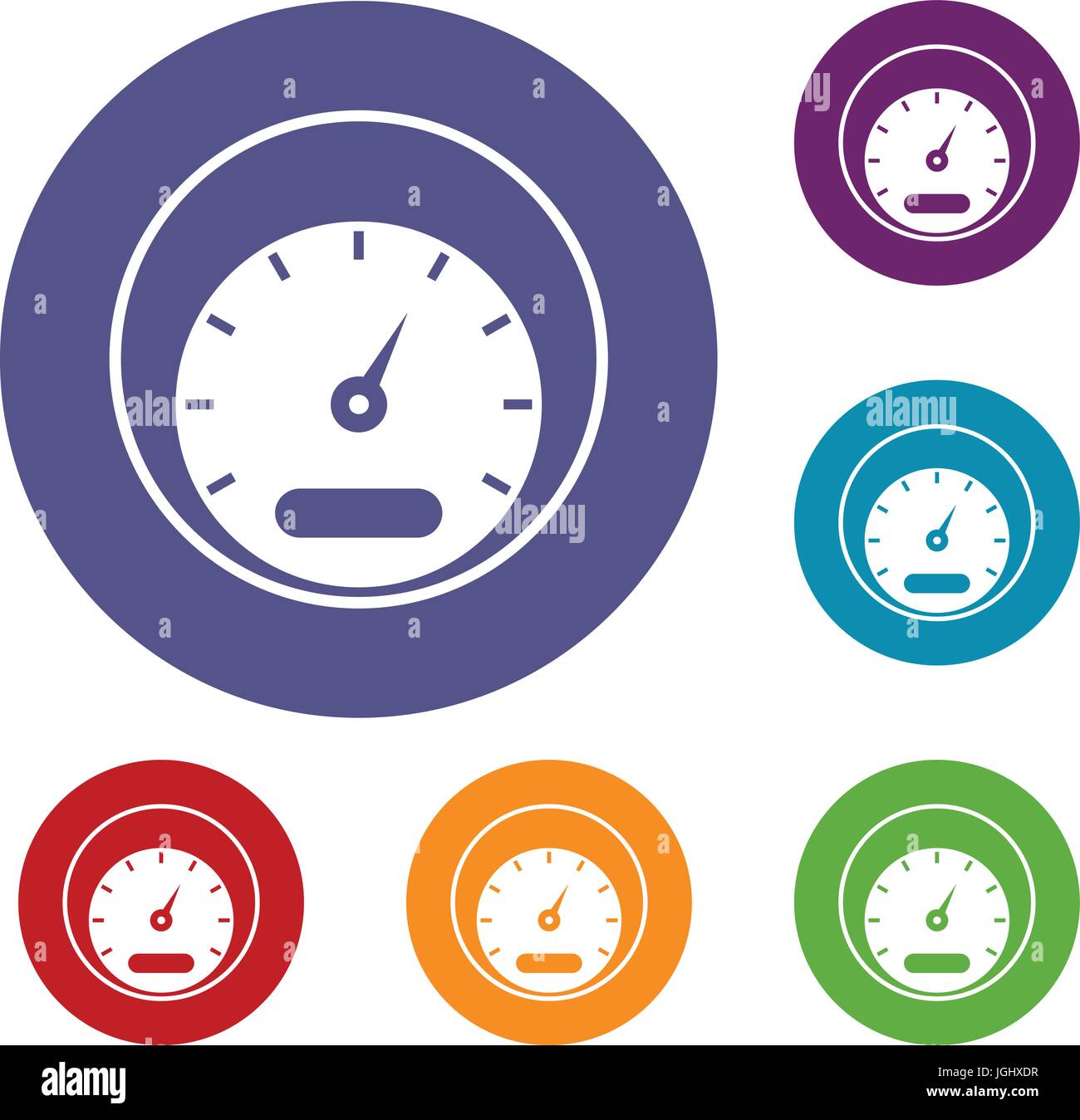 Speedometer icons set Stock Vector Image & Art - Alamy