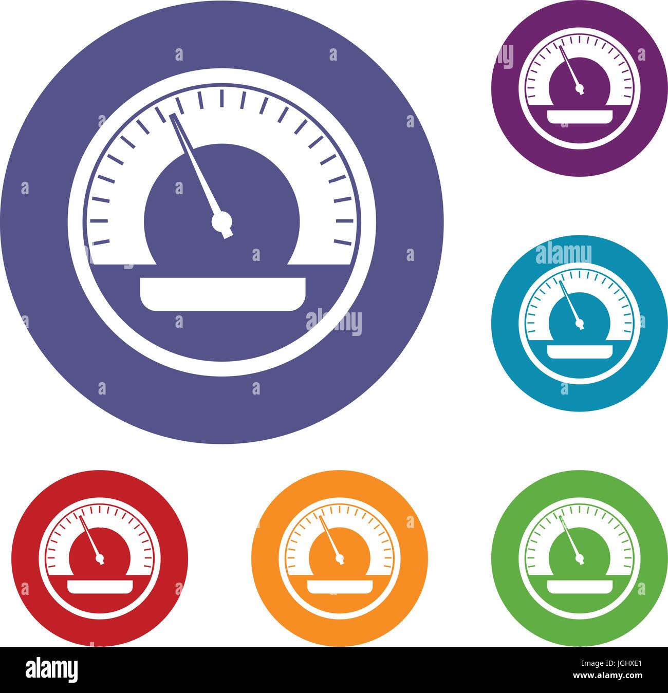 Speedometer icons set Stock Vector Image & Art - Alamy
