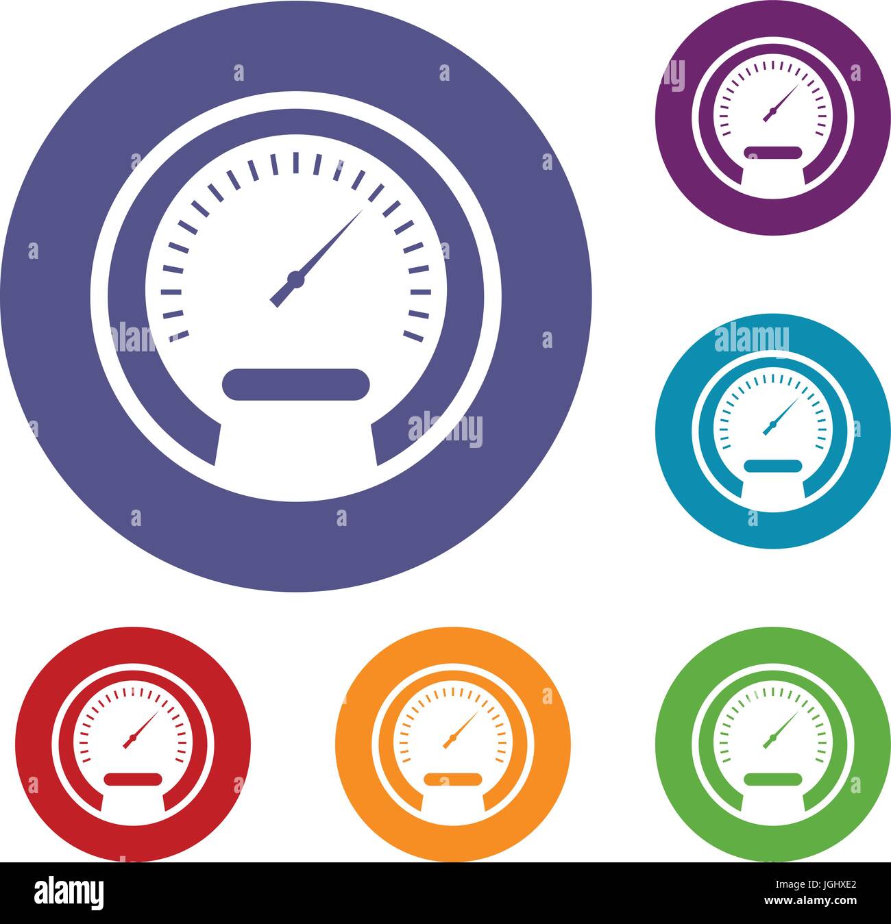 Speedometer icons set Stock Vector Image & Art - Alamy