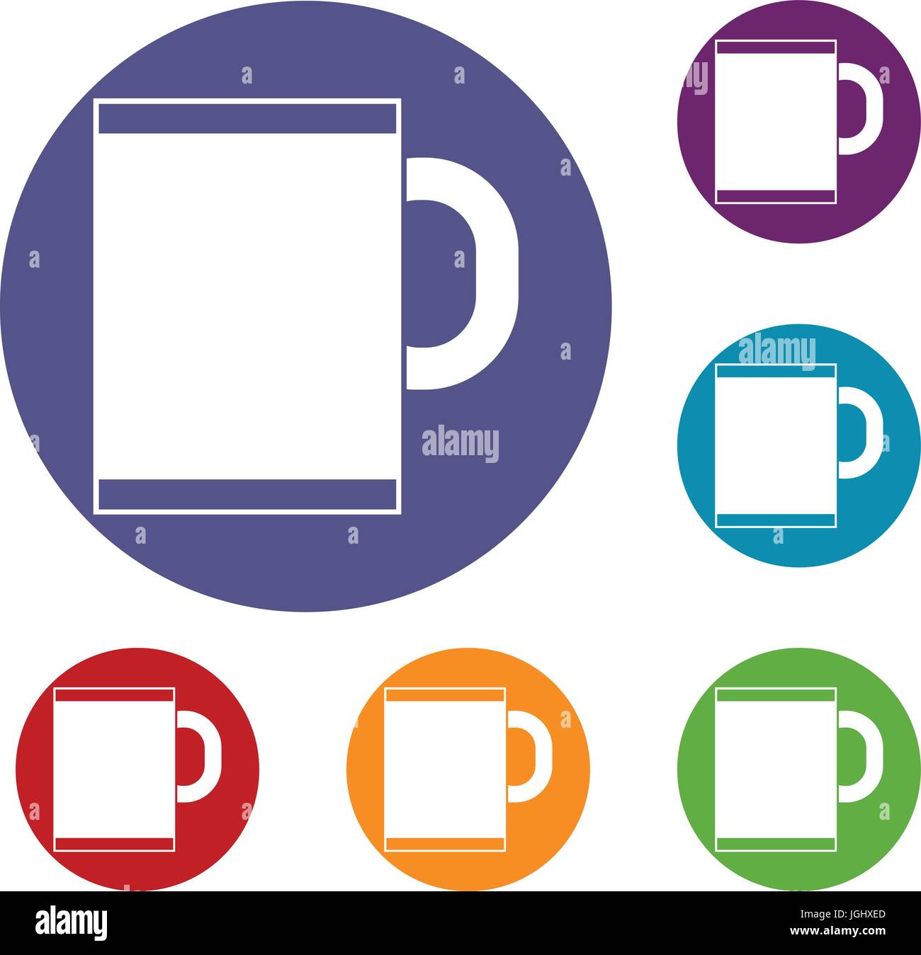 Tea mug icons set Stock Vector Image & Art - Alamy
