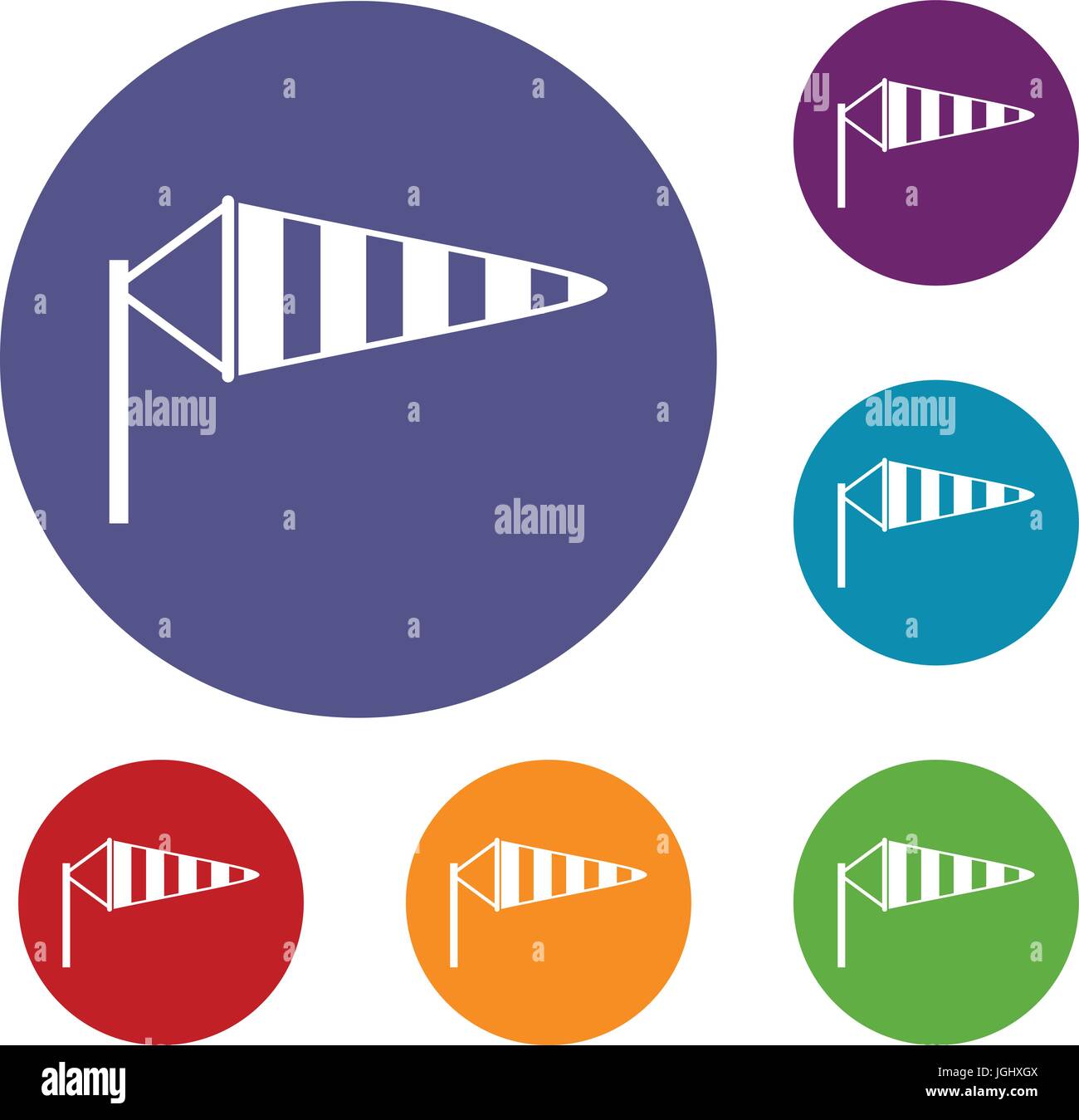 Windsock icons set Stock Vector Image & Art - Alamy