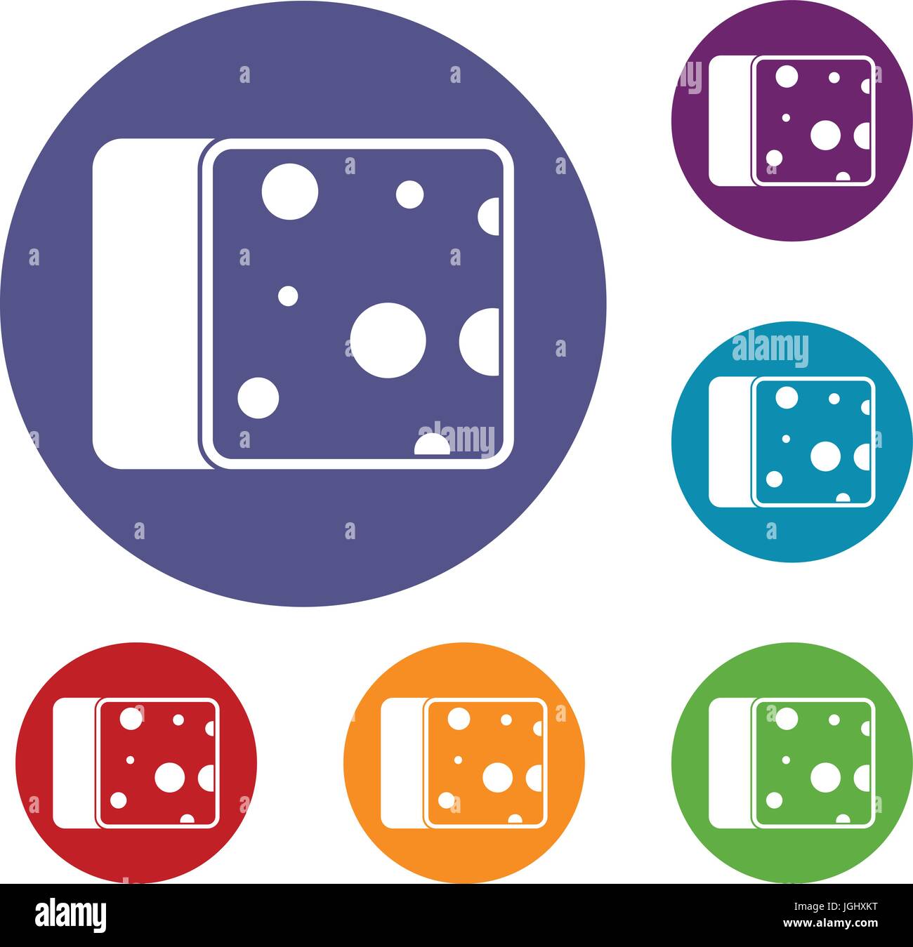 Cheese icons set Stock Vector Image & Art - Alamy