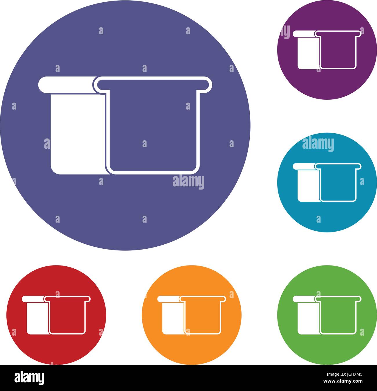 White bread icons set Stock Vector Image & Art - Alamy