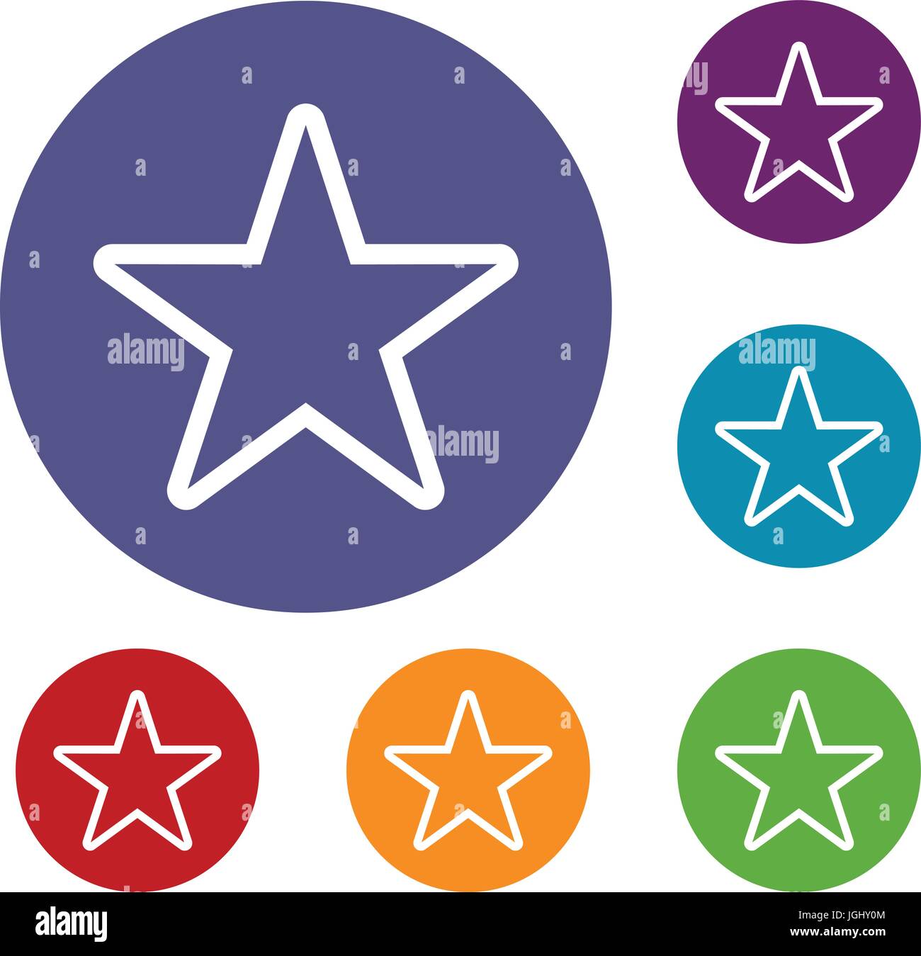 Star icons set Stock Vector Image & Art - Alamy