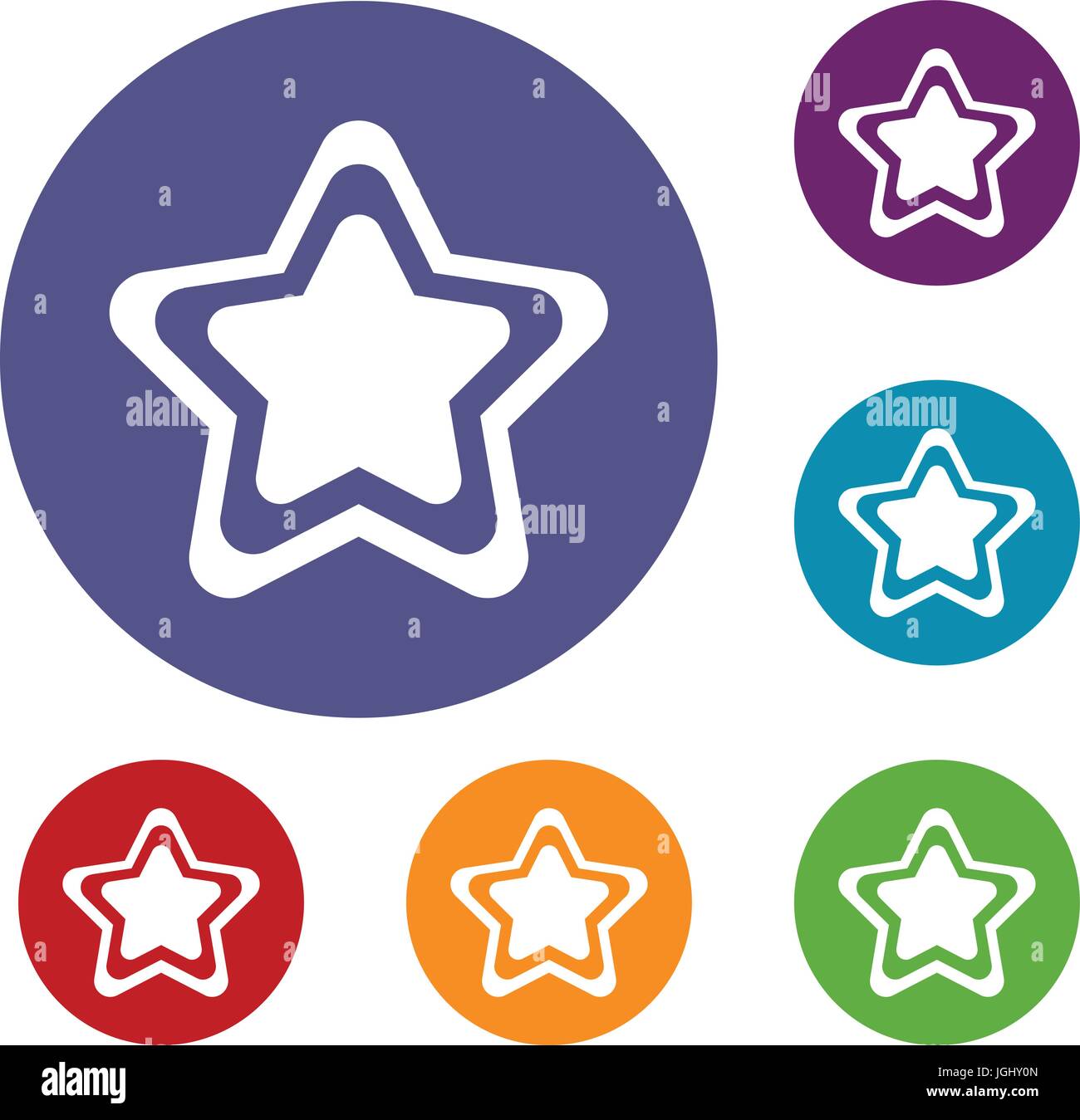 Star icons set Stock Vector Image & Art - Alamy